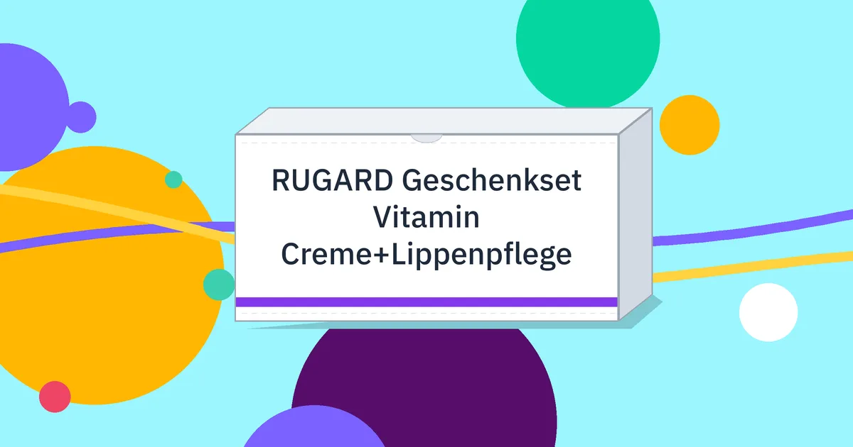 Symbolbild: Packung mit der Aufschrift RUGARD Geschenkset Vitamin Creme+Lippenpflege (PZN 16772101) – Verfügbarkeit und Bezug in Apotheken in Frankfurt am Main