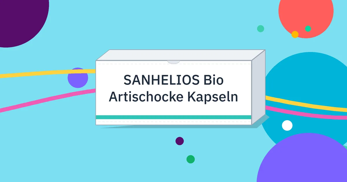 Symbolbild: Packung mit der Aufschrift SANHELIOS Bio Artischocke Kapseln (PZN 18774156) – Verfügbarkeit und Bezug in Apotheken in Frankfurt am Main