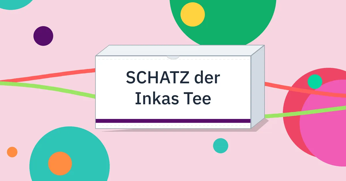 Symbolbild: Packung mit der Aufschrift SCHATZ der Inkas Tee (PZN 15242476) – Verfügbarkeit und Bezug in Apotheken in Frankfurt am Main