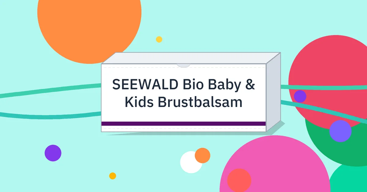 Symbolbild: Packung mit der Aufschrift SEEWALD Bio Baby & Kids Brustbalsam (PZN 19547014) – Verfügbarkeit und Bezug in Apotheken in Frankfurt am Main