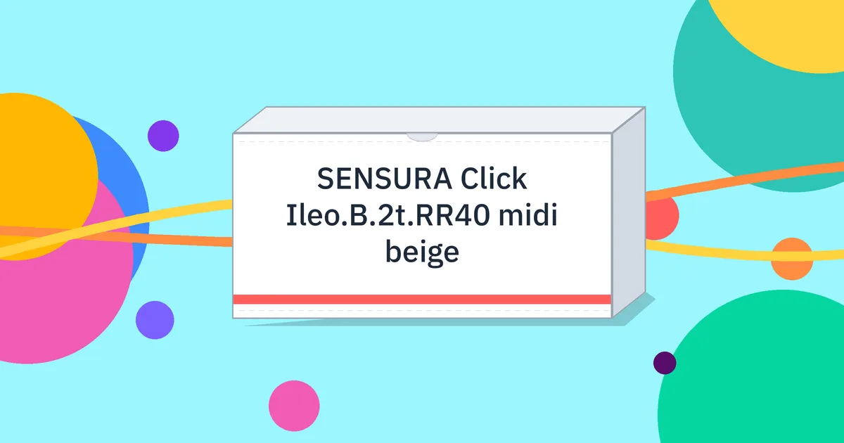 Symbolbild: Packung mit der Aufschrift SENSURA Click Ileo.B.2t.RR40 midi beige (PZN 03098264) – Verfügbarkeit und Bezug in Apotheken in Frankfurt am Main