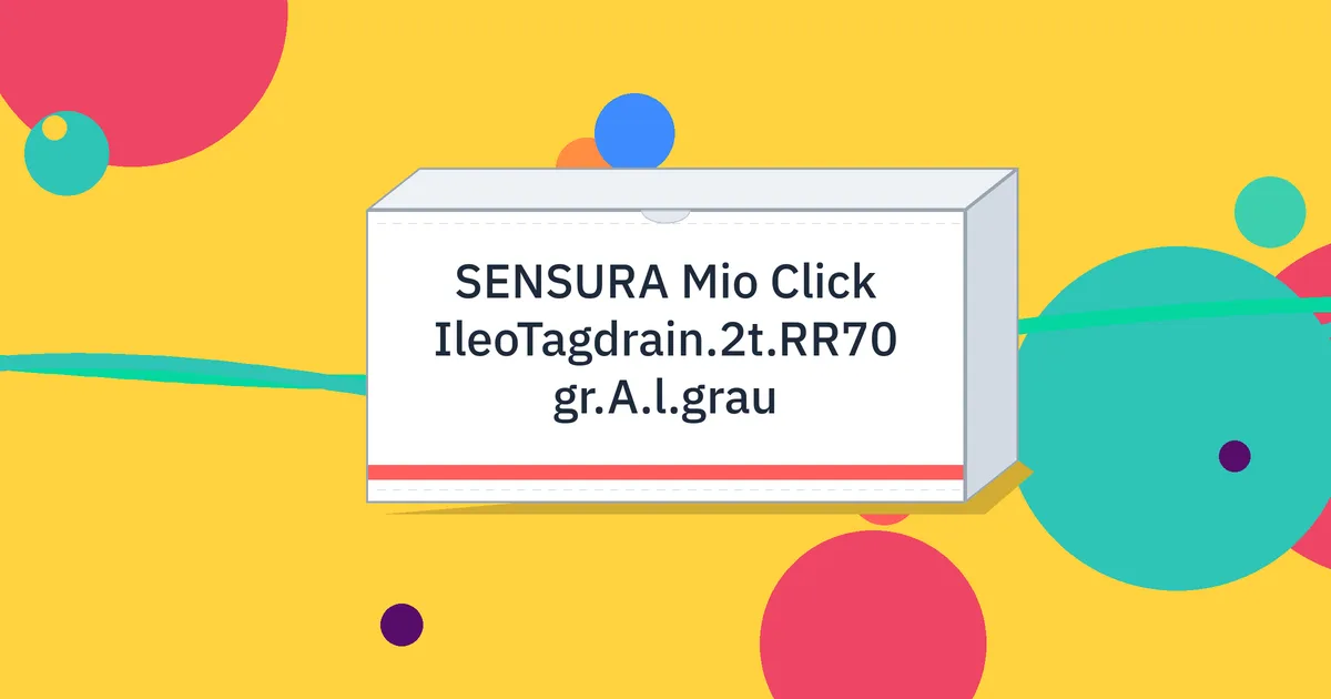 Symbolbild: Packung mit der Aufschrift SENSURA Mio Click IleoTagdrain.2t.RR70 gr.A.l.grau (PZN 12614977) – Verfügbarkeit und Bezug in Apotheken in Frankfurt am Main