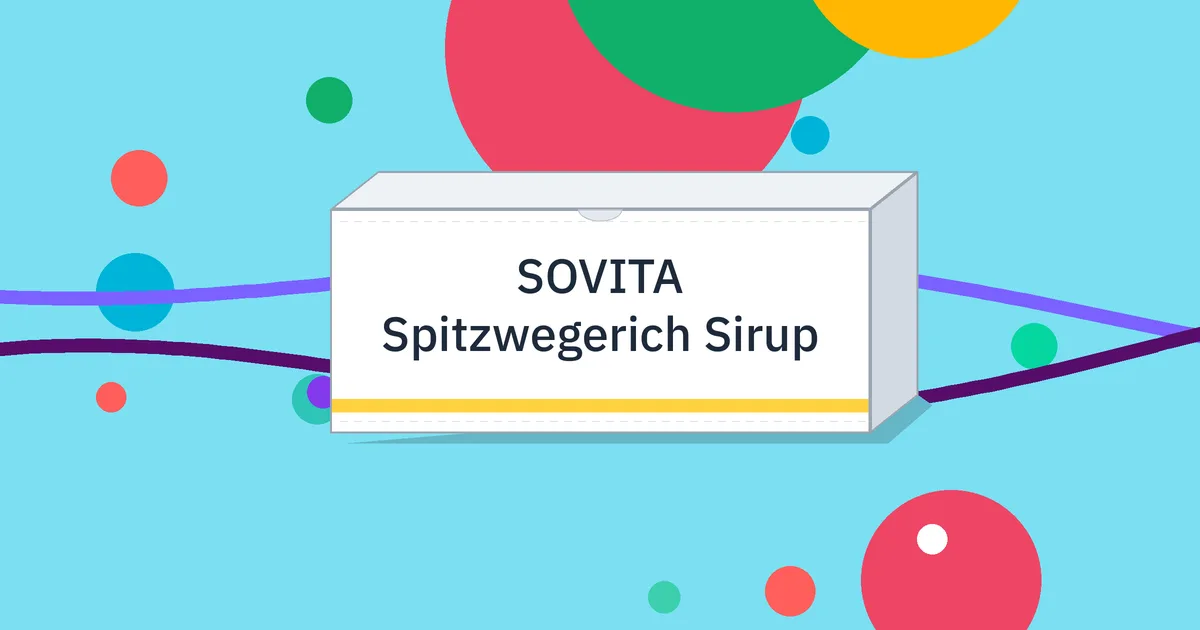 Symbolbild: Packung mit der Aufschrift SOVITA Spitzwegerich Sirup (PZN 20224836) – Verfügbarkeit und Bezug in Apotheken in Frankfurt am Main