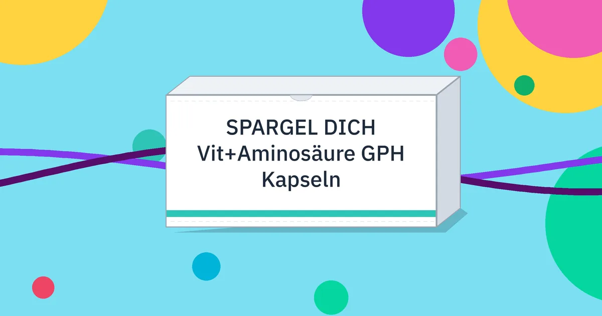Symbolbild: Packung mit der Aufschrift SPARGEL DICH Vit+Aminosäure GPH Kapseln (PZN 00678920) – Verfügbarkeit und Bezug in Apotheken in Frankfurt am Main