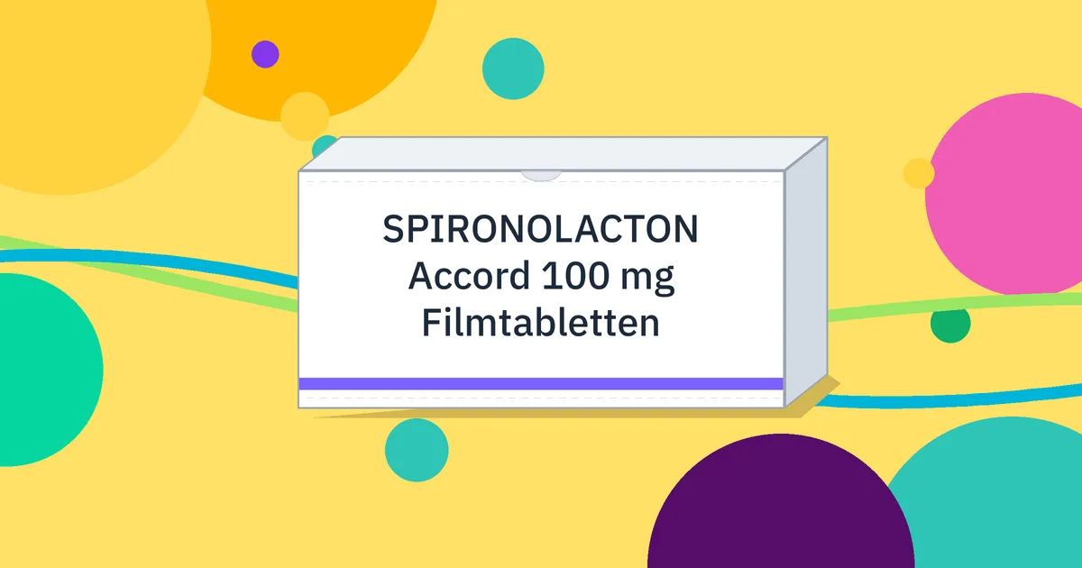 Symbolbild: Packung mit der Aufschrift SPIRONOLACTON Accord 100 mg Filmtabletten (PZN 11852031) – Verfügbarkeit und Bezug in Apotheken in Frankfurt am Main