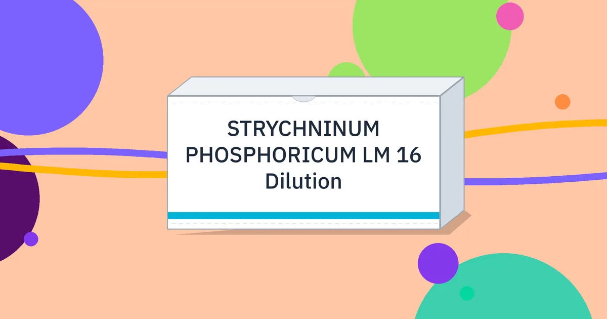 Symbolbild: Packung mit der Aufschrift STRYCHNINUM PHOSPHORICUM LM 16 Dilution (PZN 13207240) – Verfügbarkeit und Bezug in Apotheken in Frankfurt am Main
