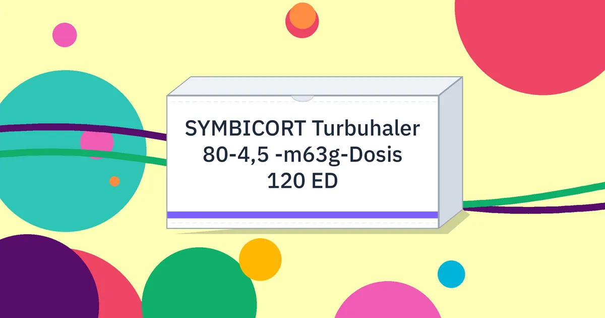 Symbolbild: Packung mit der Aufschrift SYMBICORT Turbuhaler 80-4,5 -m63g-Dosis 120 ED (PZN 06706178) – Verfügbarkeit und Bezug in Apotheken in Frankfurt am Main