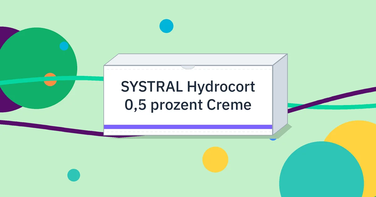 Symbolbild: Packung mit der Aufschrift SYSTRAL Hydrocort 0,5 prozent Creme (PZN 07238495) – Verfügbarkeit und Bezug in Apotheken in Frankfurt am Main
