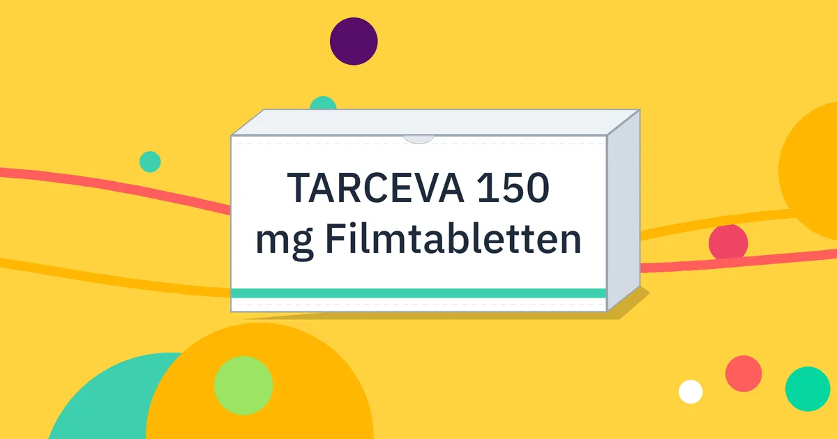 Symbolbild: Packung mit der Aufschrift TARCEVA 150 mg Filmtabletten (PZN 10533074) – Verfügbarkeit und Bezug in Apotheken in Frankfurt am Main