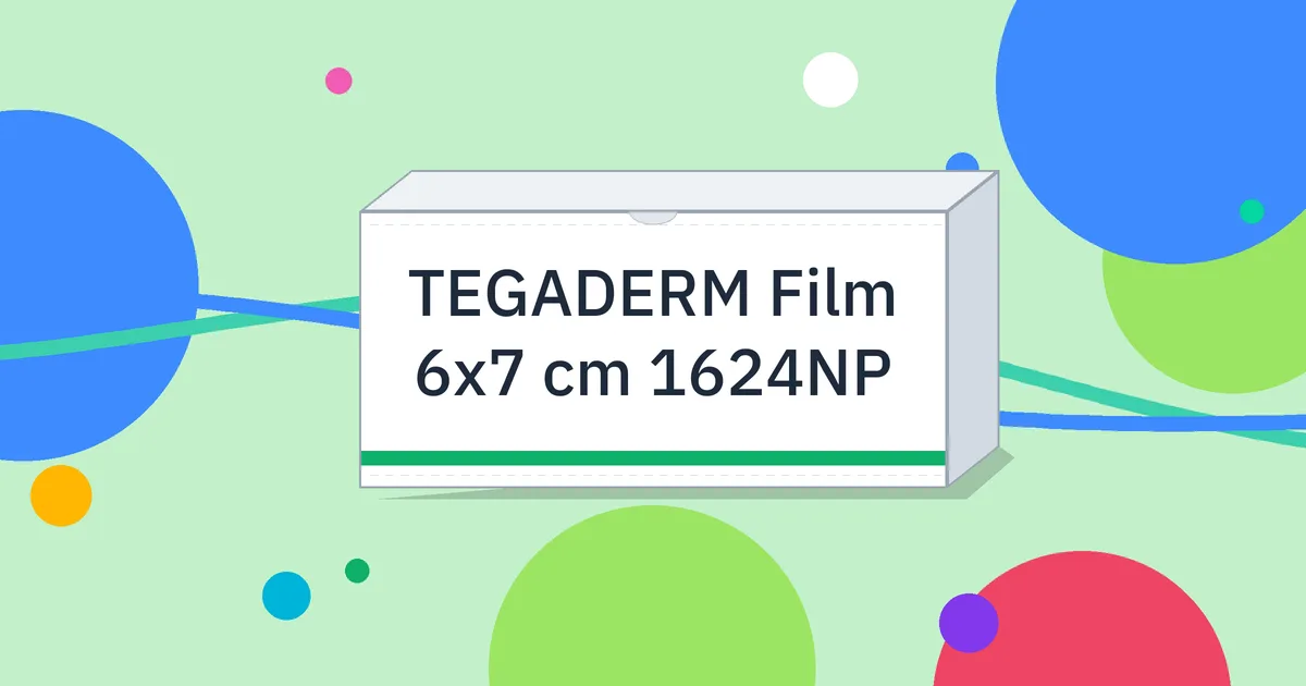 Symbolbild: Packung mit der Aufschrift TEGADERM Film 6x7 cm 1624NP (PZN 07194898) – Verfügbarkeit und Bezug in Apotheken in Frankfurt am Main
