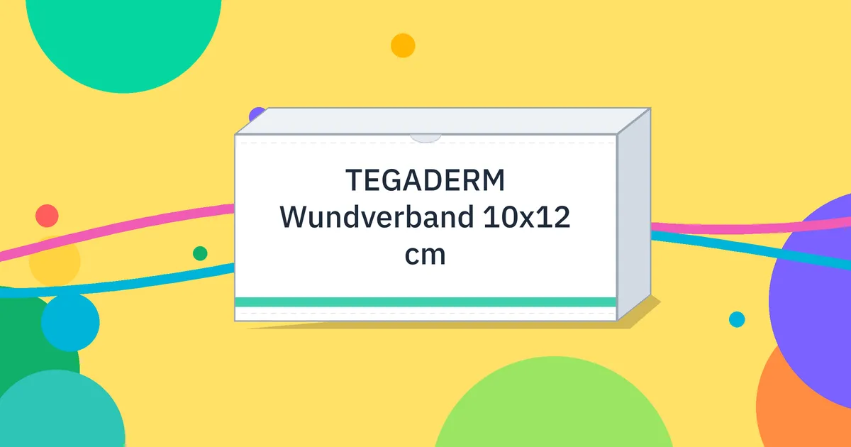 Symbolbild: Packung mit der Aufschrift TEGADERM Wundverband 10x12 cm (PZN 19918812) – Verfügbarkeit und Bezug in Apotheken in Frankfurt am Main
