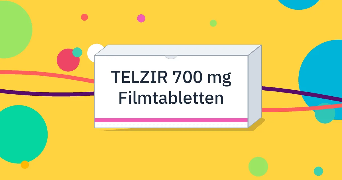 Symbolbild: Packung mit der Aufschrift TELZIR 700 mg Filmtabletten (PZN 13710401) – Verfügbarkeit und Bezug in Apotheken in Frankfurt am Main