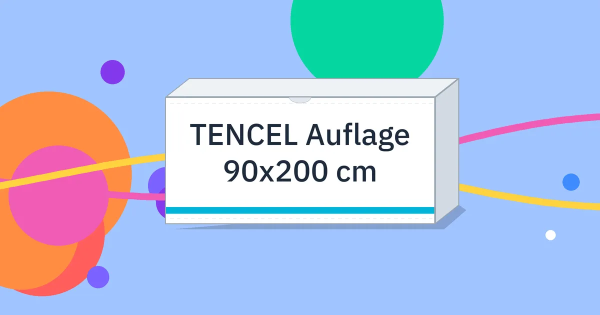 Symbolbild: Packung mit der Aufschrift TENCEL Auflage 90x200 cm (PZN 10815016) – Verfügbarkeit und Bezug in Apotheken in Frankfurt am Main