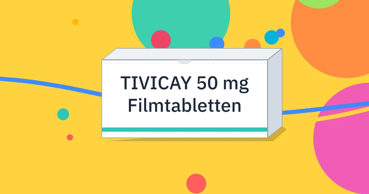Symbolbild: Packung mit der Aufschrift TIVICAY 50 mg Filmtabletten (PZN 14046170) – Verfügbarkeit und Bezug in Apotheken in Frankfurt am Main