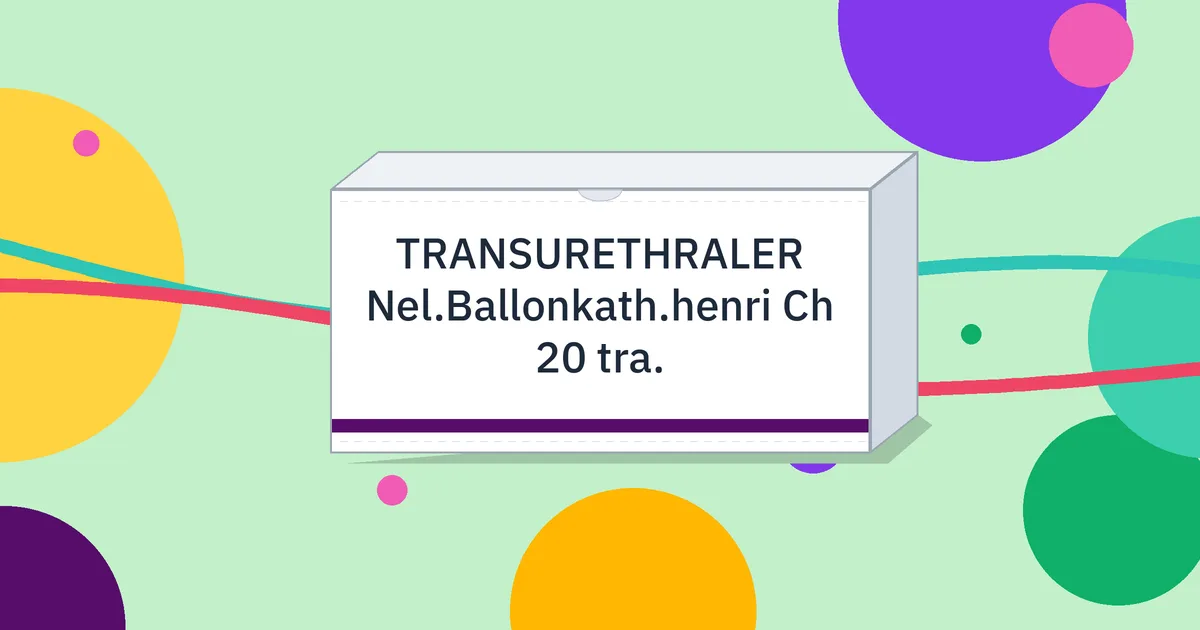 Symbolbild: Packung mit der Aufschrift TRANSURETHRALER Nel.Ballonkath.henri Ch 20 tra. (PZN 19950626) – Verfügbarkeit und Bezug in Apotheken in Frankfurt am Main