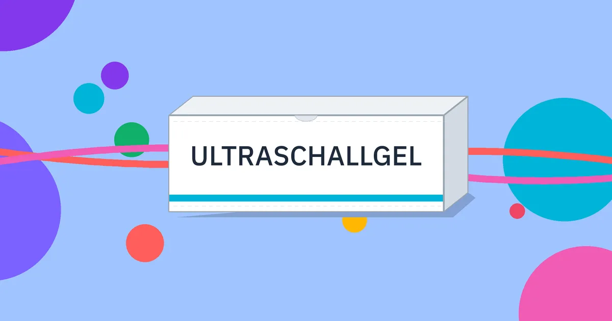 Symbolbild: Packung mit der Aufschrift ULTRASCHALLGEL (PZN 02235776) – Verfügbarkeit und Bezug in Apotheken in Frankfurt am Main