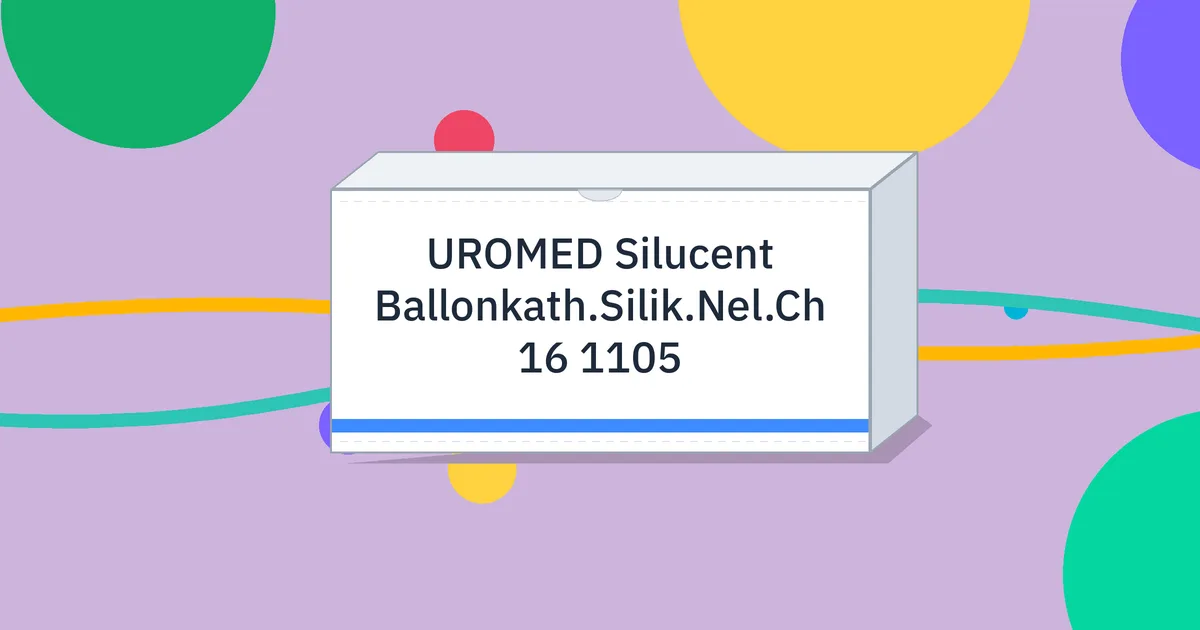 Symbolbild: Packung mit der Aufschrift UROMED Silucent Ballonkath.Silik.Nel.Ch 16 1105 (PZN 01990134) – Verfügbarkeit und Bezug in Apotheken in Frankfurt am Main