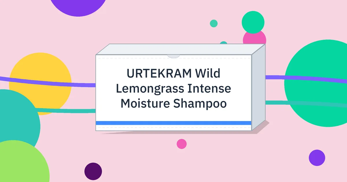 Symbolbild: Packung mit der Aufschrift URTEKRAM Wild Lemongrass Intense Moisture Shampoo (PZN 19478402) – Verfügbarkeit und Bezug in Apotheken in Frankfurt am Main