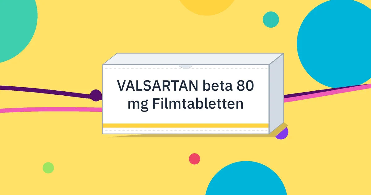 Symbolbild: Packung mit der Aufschrift VALSARTAN beta 80 mg Filmtabletten (PZN 17454082) – Verfügbarkeit und Bezug in Apotheken in Frankfurt am Main