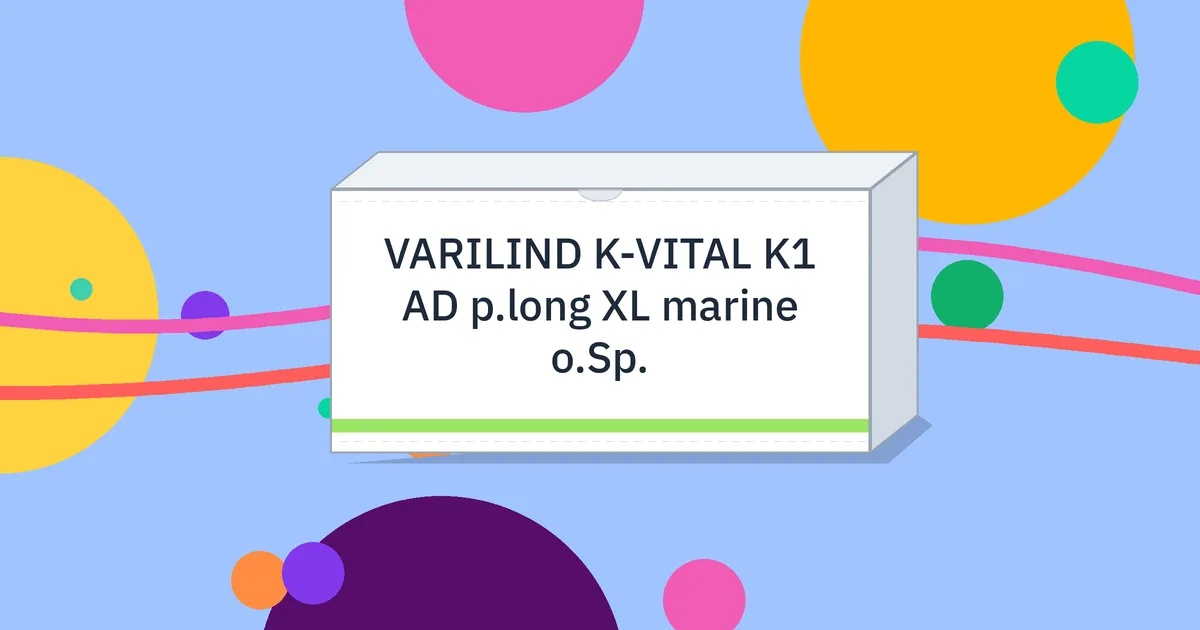Symbolbild: Packung mit der Aufschrift VARILIND K-VITAL K1 AD p.long XL marine o.Sp. (PZN 20566560) – Verfügbarkeit und Bezug in Apotheken in Frankfurt am Main