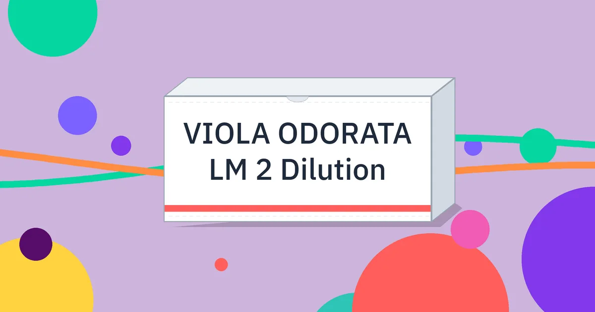 Symbolbild: Packung mit der Aufschrift VIOLA ODORATA LM 2 Dilution (PZN 13275170) – Verfügbarkeit und Bezug in Apotheken in Frankfurt am Main