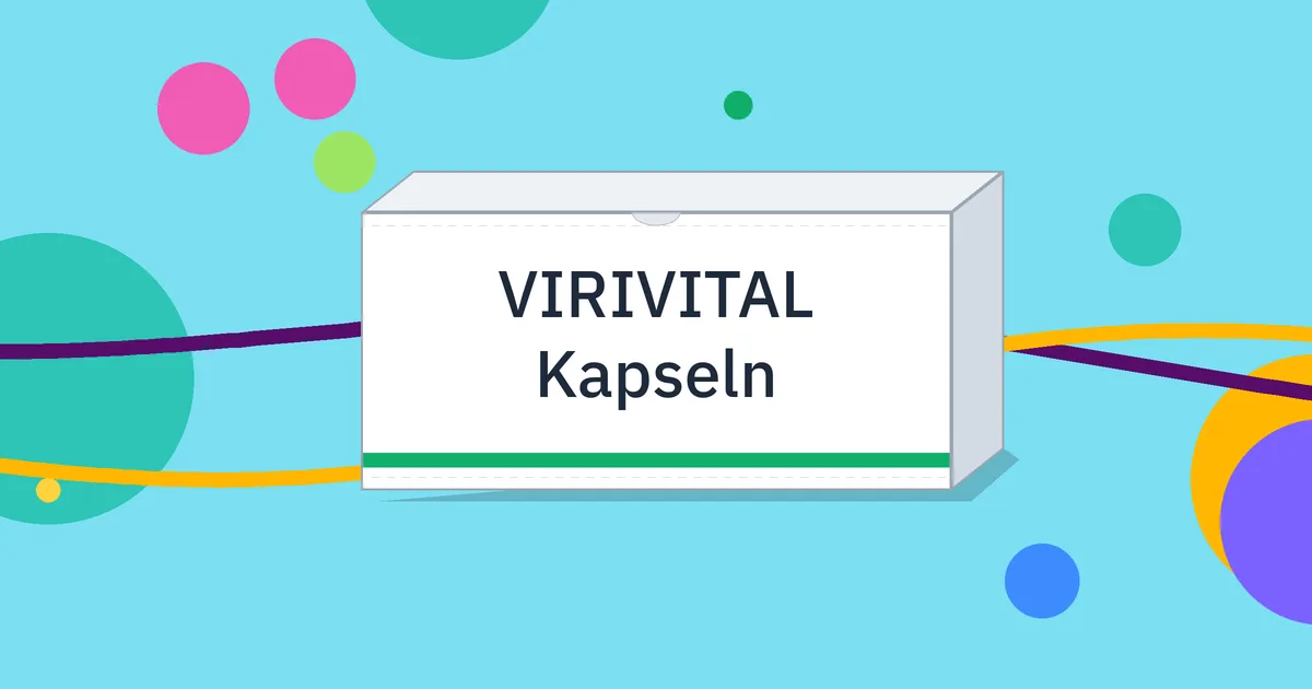 Symbolbild: Packung mit der Aufschrift VIRIVITAL Kapseln (PZN 00463384) – Verfügbarkeit und Bezug in Apotheken in Frankfurt am Main