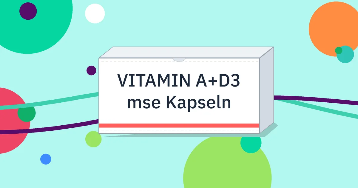 Symbolbild: Packung mit der Aufschrift VITAMIN A+D3 mse Kapseln (PZN 16879750) – Verfügbarkeit und Bezug in Apotheken in Frankfurt am Main