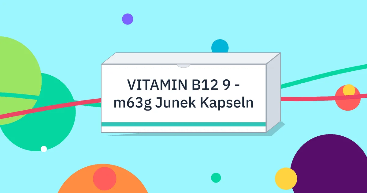 Symbolbild: Packung mit der Aufschrift VITAMIN B12 9 -m63g Junek Kapseln (PZN 04367803) – Verfügbarkeit und Bezug in Apotheken in Frankfurt am Main