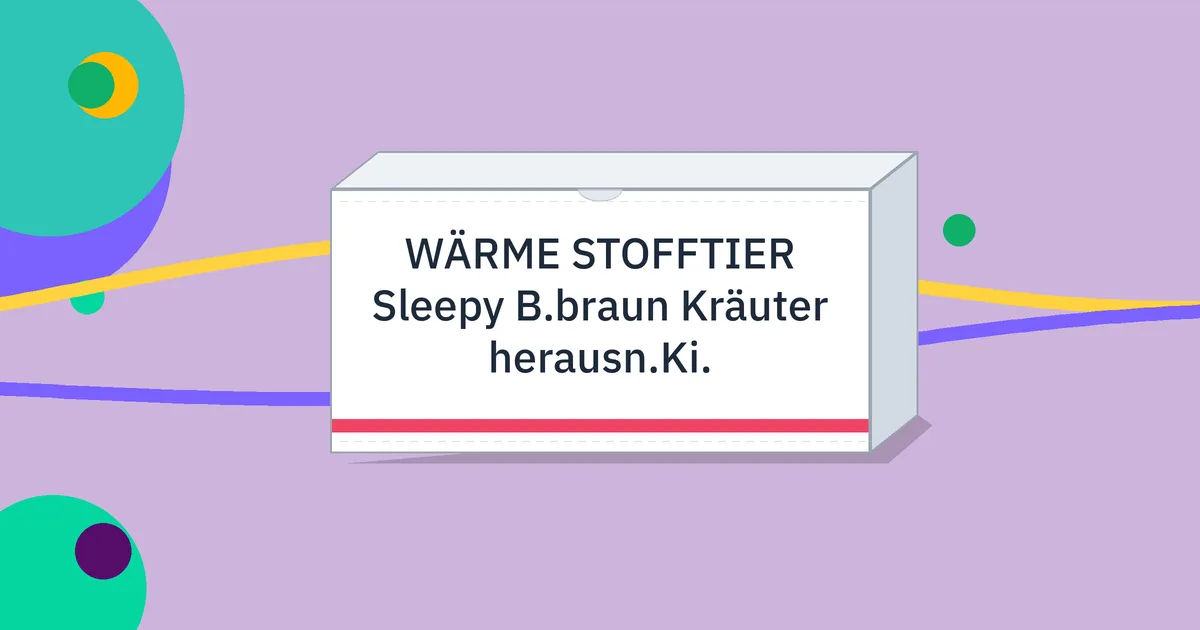 Symbolbild: Packung mit der Aufschrift WÄRME STOFFTIER Sleepy B.braun Kräuter herausn.Ki. (PZN 08923709) – Verfügbarkeit und Bezug in Apotheken in Frankfurt am Main