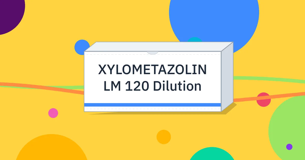 Symbolbild: Packung mit der Aufschrift XYLOMETAZOLIN LM 120 Dilution (PZN 13283873) – Verfügbarkeit und Bezug in Apotheken in Frankfurt am Main
