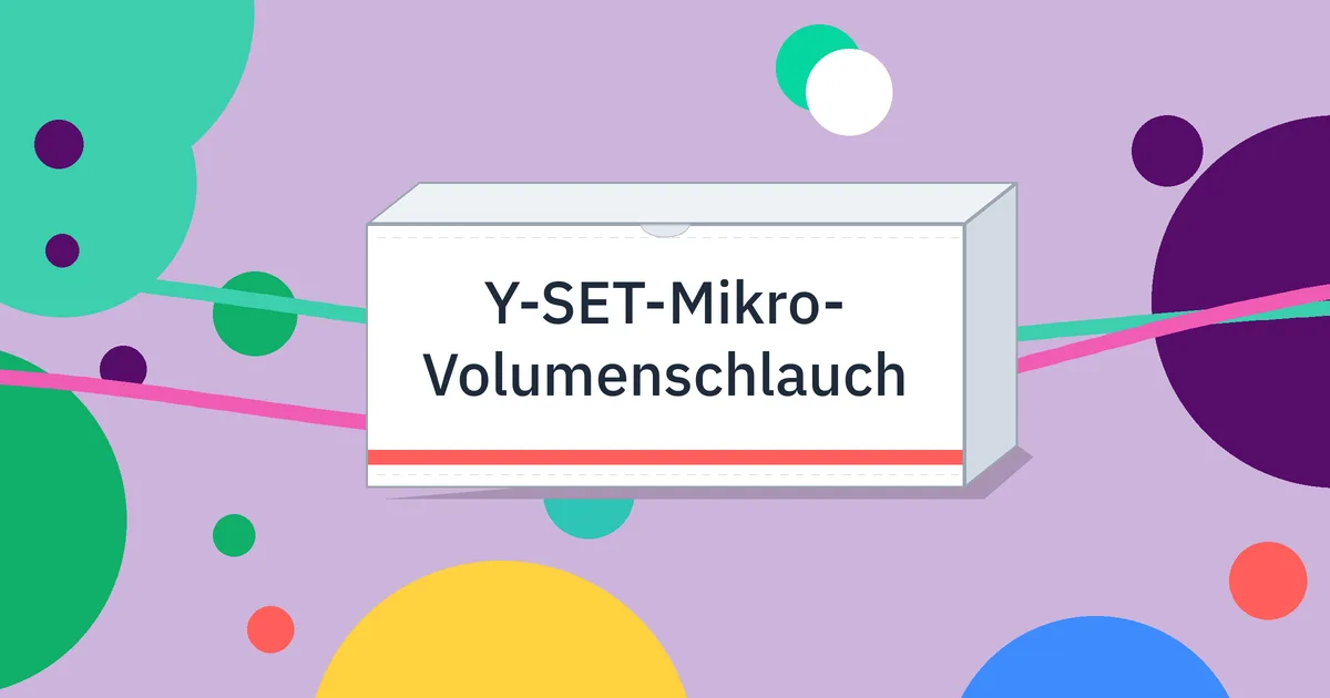 Symbolbild: Packung mit der Aufschrift Y-SET-Mikro-Volumenschlauch (PZN 19670424) – Verfügbarkeit und Bezug in Apotheken in Frankfurt am Main