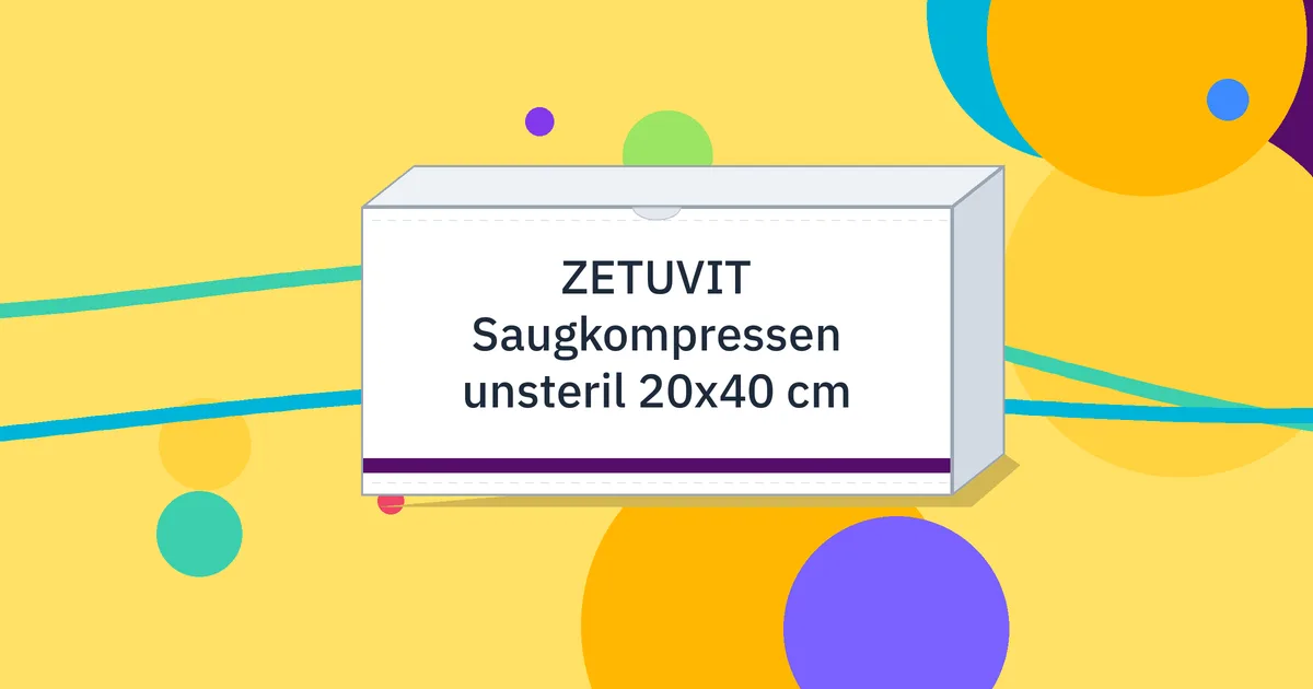 Symbolbild: Packung mit der Aufschrift ZETUVIT Saugkompressen unsteril 20x40 cm (PZN 04040901) – Verfügbarkeit und Bezug in Apotheken in Frankfurt am Main