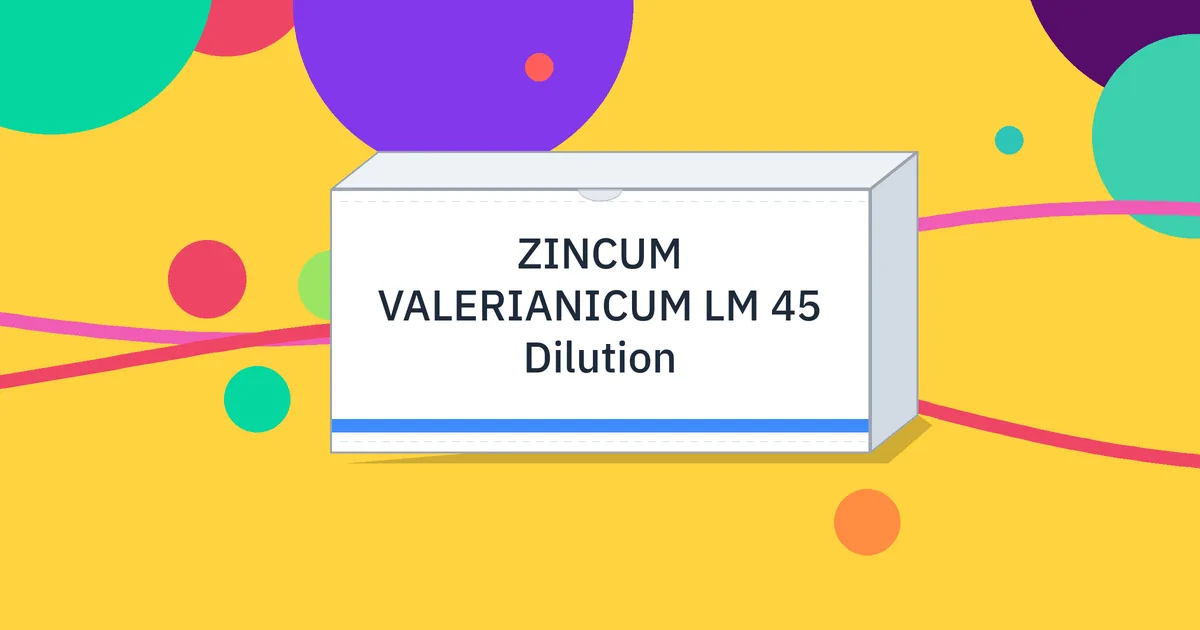 Symbolbild: Packung mit der Aufschrift ZINCUM VALERIANICUM LM 45 Dilution (PZN 13301335) – Verfügbarkeit und Bezug in Apotheken in Frankfurt am Main