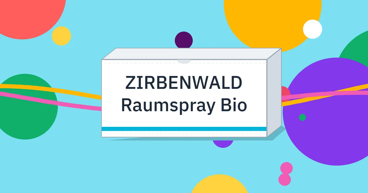 Symbolbild: Packung mit der Aufschrift ZIRBENWALD Raumspray Bio (PZN 15394737) – Verfügbarkeit und Bezug in Apotheken in Frankfurt am Main