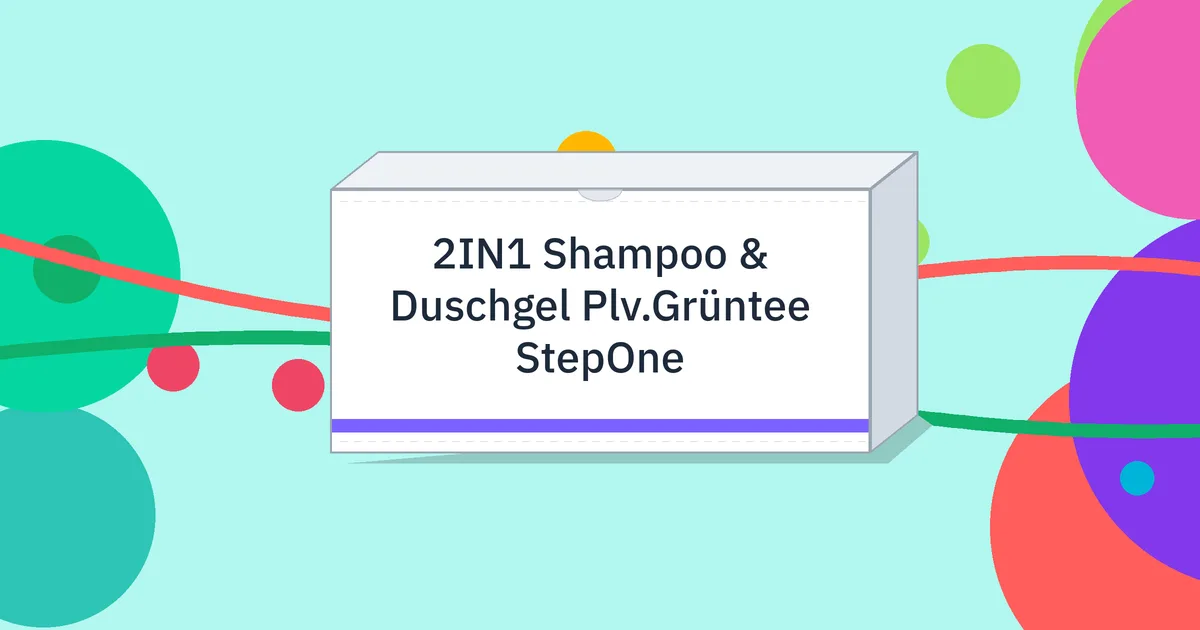Symbolbild: Packung mit der Aufschrift 2IN1 Shampoo & Duschgel Plv.Grüntee StepOne (PZN 18130619) – Verfügbarkeit und Bezug in Apotheken in Frankfurt am Main