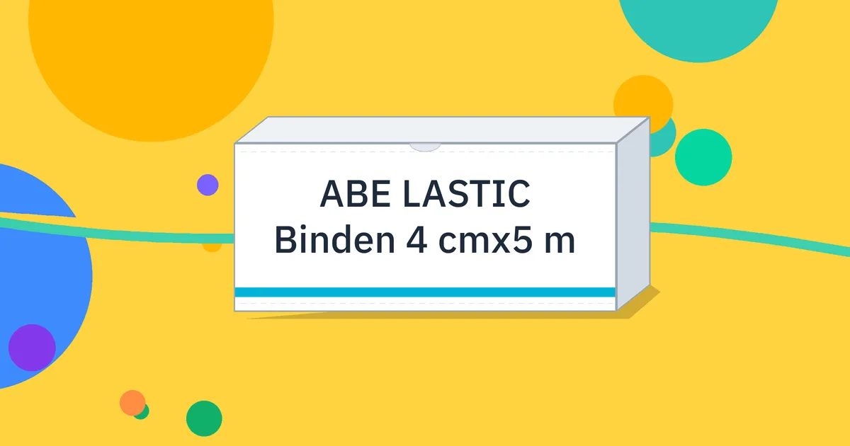 Symbolbild: Packung mit der Aufschrift ABE LASTIC Binden 4 cmx5 m (PZN 02423265) – Verfügbarkeit und Bezug in Apotheken in Frankfurt am Main