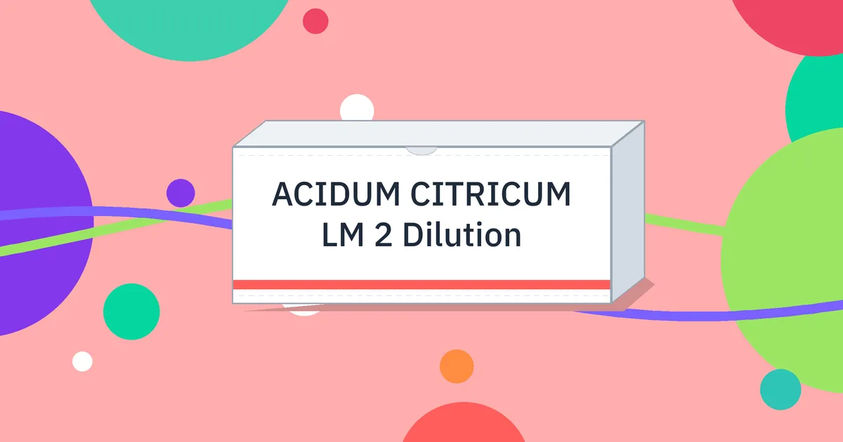 Symbolbild: Packung mit der Aufschrift ACIDUM CITRICUM LM 2 Dilution (PZN 13273254) – Verfügbarkeit und Bezug in Apotheken in Frankfurt am Main
