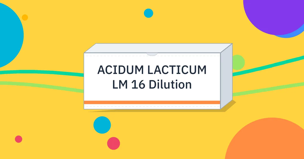 Symbolbild: Packung mit der Aufschrift ACIDUM LACTICUM LM 16 Dilution (PZN 13279311) – Verfügbarkeit und Bezug in Apotheken in Frankfurt am Main
