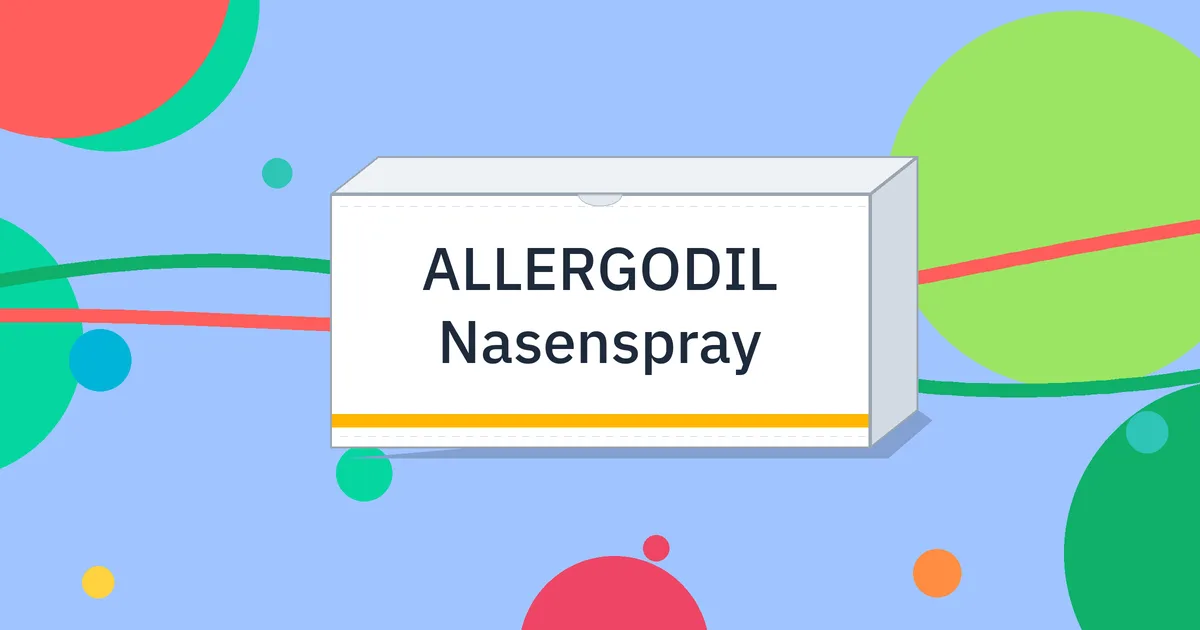 Symbolbild: Packung mit der Aufschrift ALLERGODIL Nasenspray (PZN 01846791) – Verfügbarkeit und Bezug in Apotheken in Frankfurt am Main