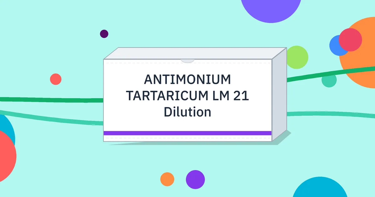 Symbolbild: Packung mit der Aufschrift ANTIMONIUM TARTARICUM LM 21 Dilution (PZN 12764748) – Verfügbarkeit und Bezug in Apotheken in Frankfurt am Main