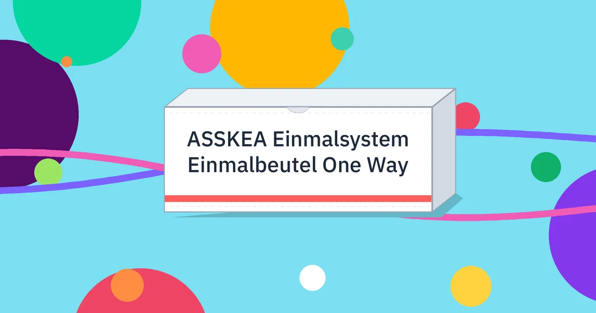 Symbolbild: Packung mit der Aufschrift ASSKEA Einmalsystem Einmalbeutel One Way (PZN 05134194) – Verfügbarkeit und Bezug in Apotheken in Frankfurt am Main