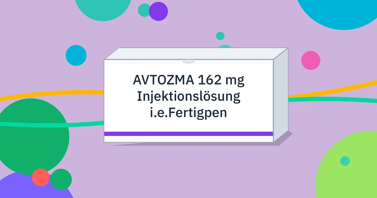 Symbolbild: Packung mit der Aufschrift AVTOZMA 162 mg Injektionslösung i.e.Fertigpen (PZN 20053375) – Verfügbarkeit und Bezug in Apotheken in Frankfurt am Main