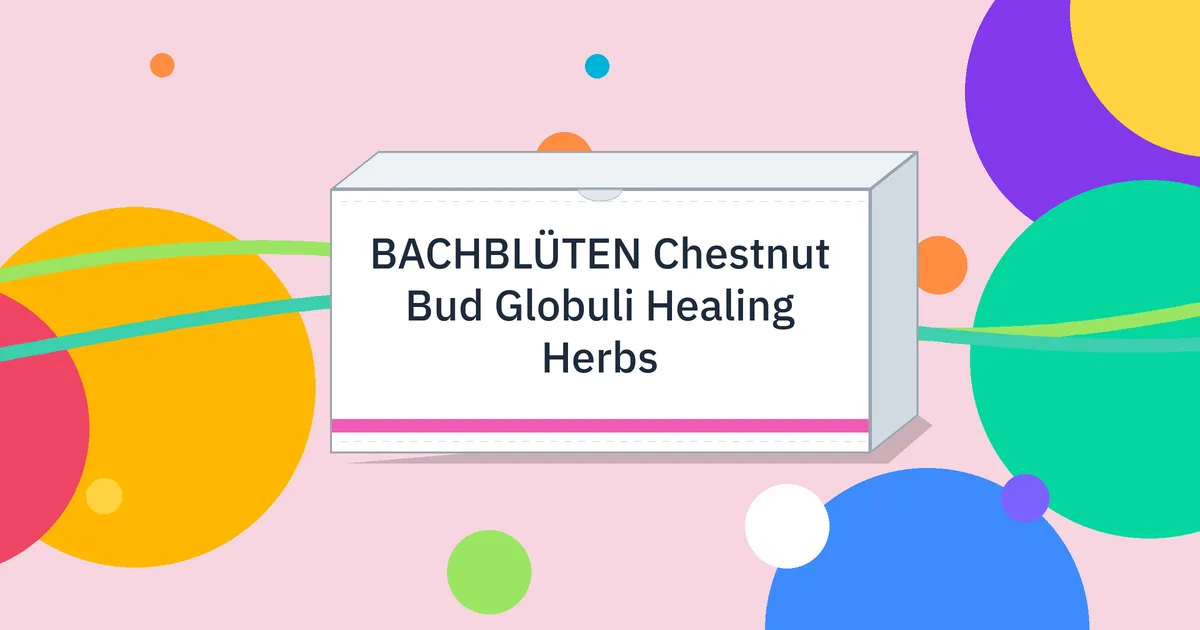 Symbolbild: Packung mit der Aufschrift BACHBLÜTEN Chestnut Bud Globuli Healing Herbs (PZN 07365733) – Verfügbarkeit und Bezug in Apotheken in Frankfurt am Main