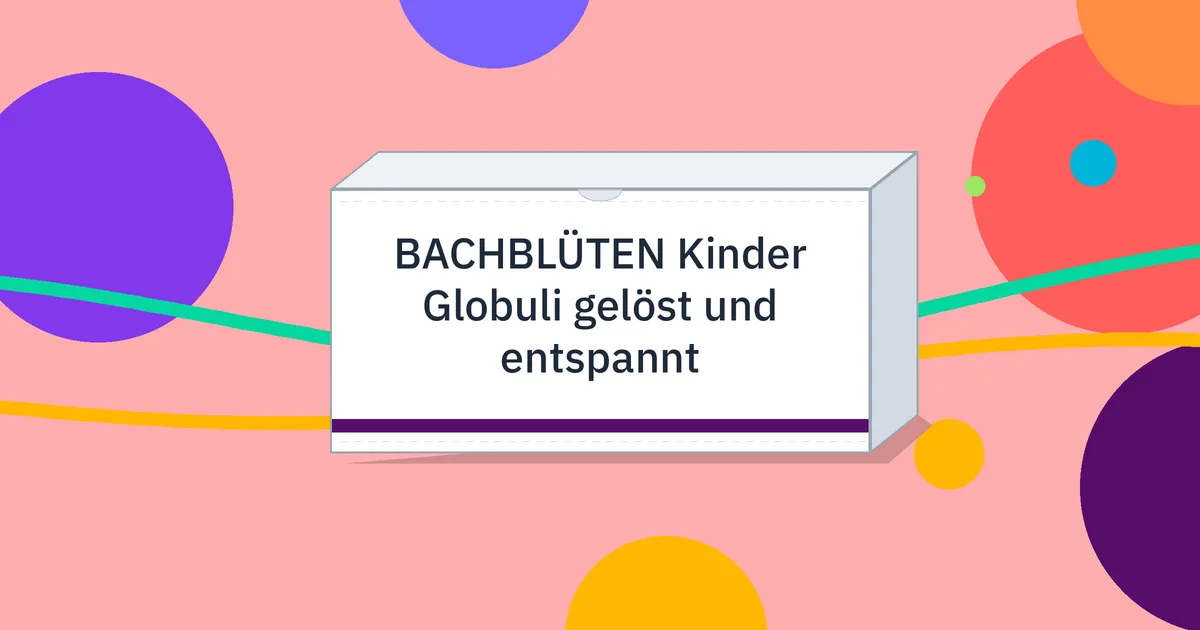Symbolbild: Packung mit der Aufschrift BACHBLÜTEN Kinder Globuli gelöst und entspannt (PZN 16789627) – Verfügbarkeit und Bezug in Apotheken in Frankfurt am Main