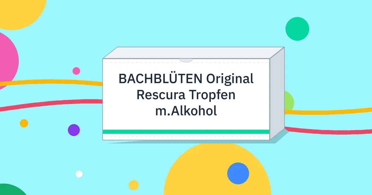 Symbolbild: Packung mit der Aufschrift BACHBLÜTEN Original Rescura Tropfen m.Alkohol (PZN 16391936) – Verfügbarkeit und Bezug in Apotheken in Frankfurt am Main