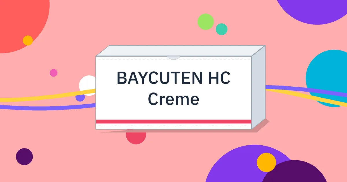 Symbolbild: Packung mit der Aufschrift BAYCUTEN HC Creme (PZN 06137987) – Verfügbarkeit und Bezug in Apotheken in Frankfurt am Main