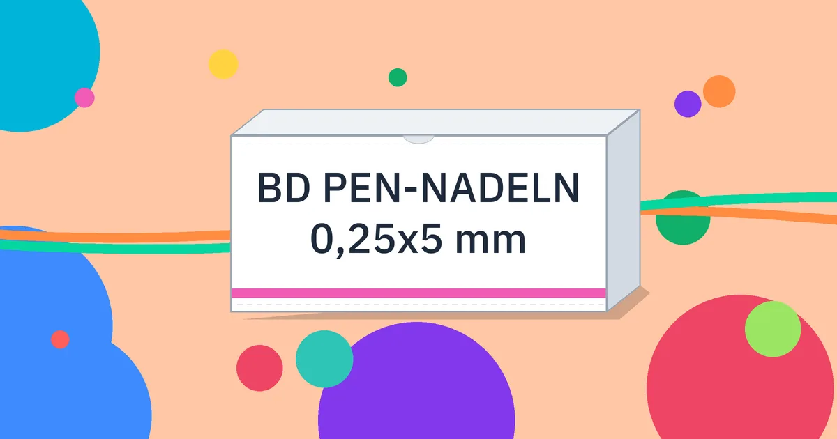 Symbolbild: Packung mit der Aufschrift BD PEN-NADELN 0,25x5 mm (PZN 11374637) – Verfügbarkeit und Bezug in Apotheken in Frankfurt am Main