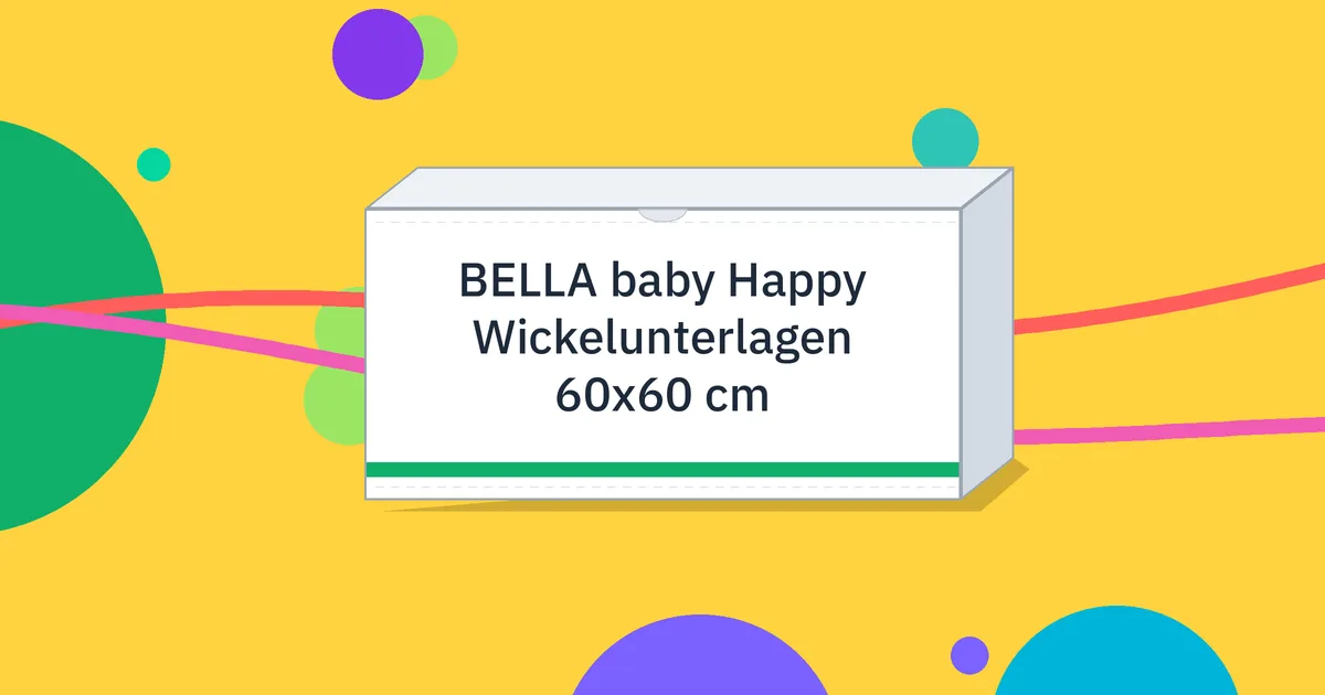 Symbolbild: Packung mit der Aufschrift BELLA baby Happy Wickelunterlagen 60x60 cm (PZN 17380449) – Verfügbarkeit und Bezug in Apotheken in Frankfurt am Main