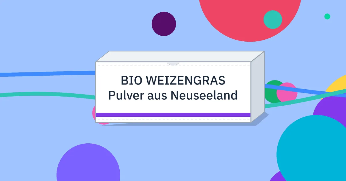 Symbolbild: Packung mit der Aufschrift BIO WEIZENGRAS Pulver aus Neuseeland (PZN 11119253) – Verfügbarkeit und Bezug in Apotheken in Frankfurt am Main