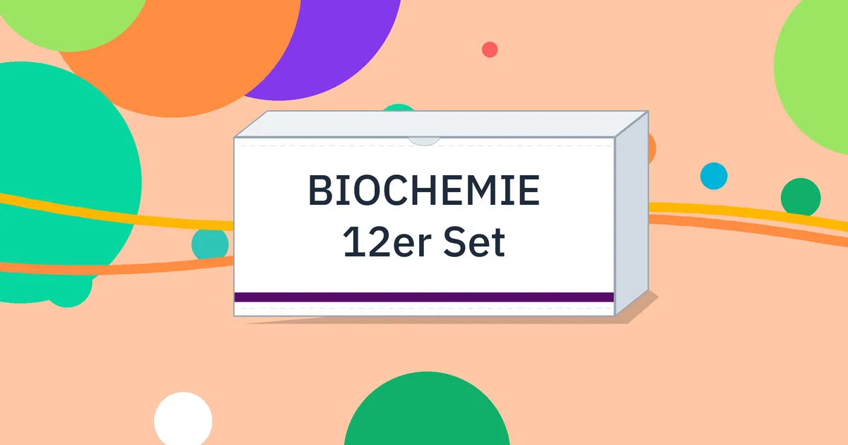 Symbolbild: Packung mit der Aufschrift BIOCHEMIE 12er Set (PZN 03887110) – Verfügbarkeit und Bezug in Apotheken in Frankfurt am Main
